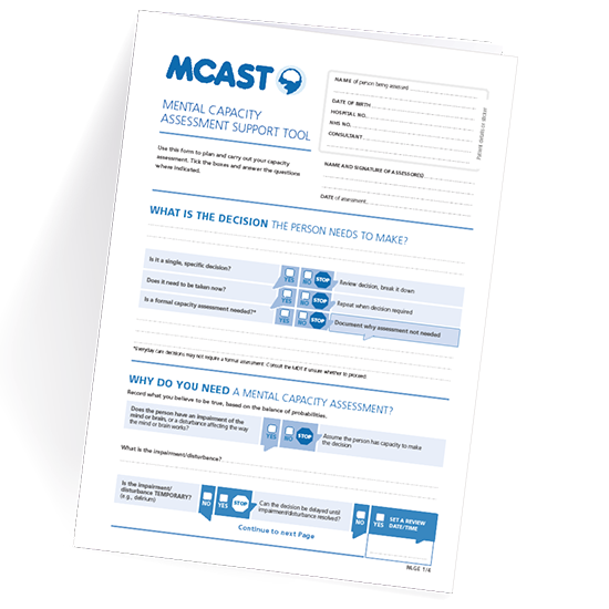 Mental Capacity Assessment Support Toolkit (MCAST) – Support Tool ...